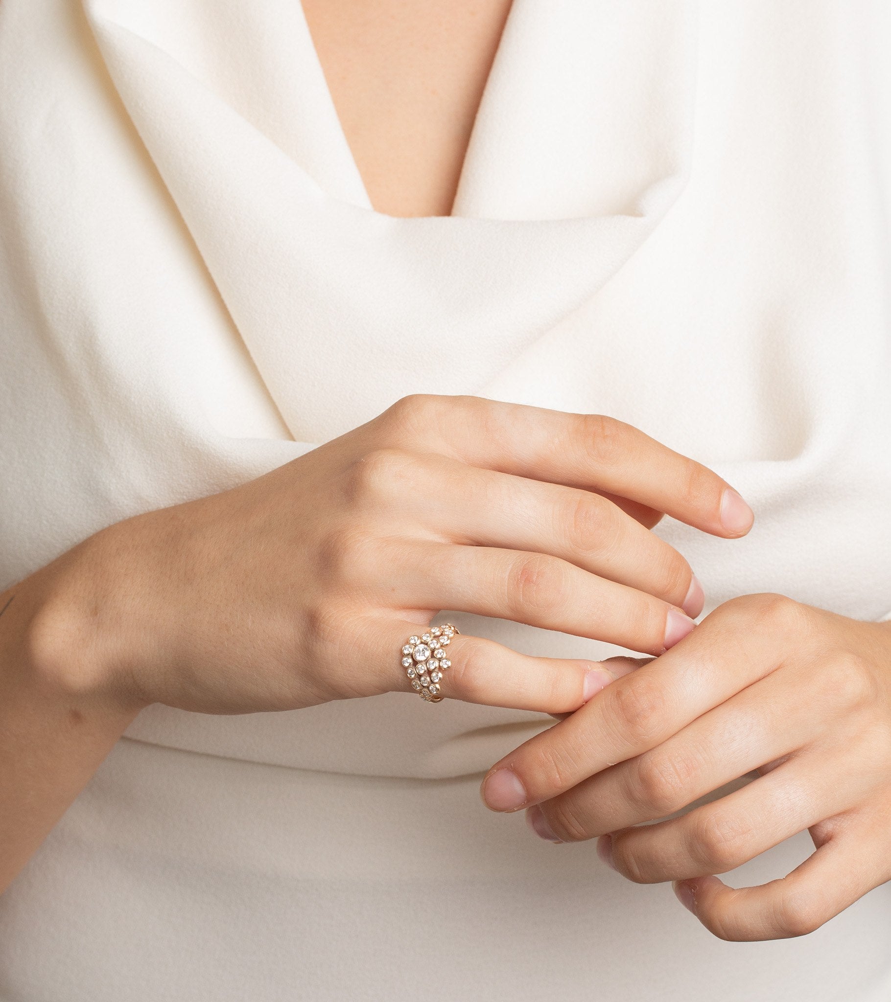Dodola Diamond Pinkie Ring – LYLIE Jewellery
